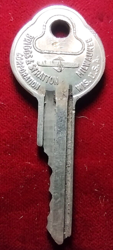 Vintage Key GM Intact Knock Out Bell Apx 1-15/16” General Motors Briggs ...