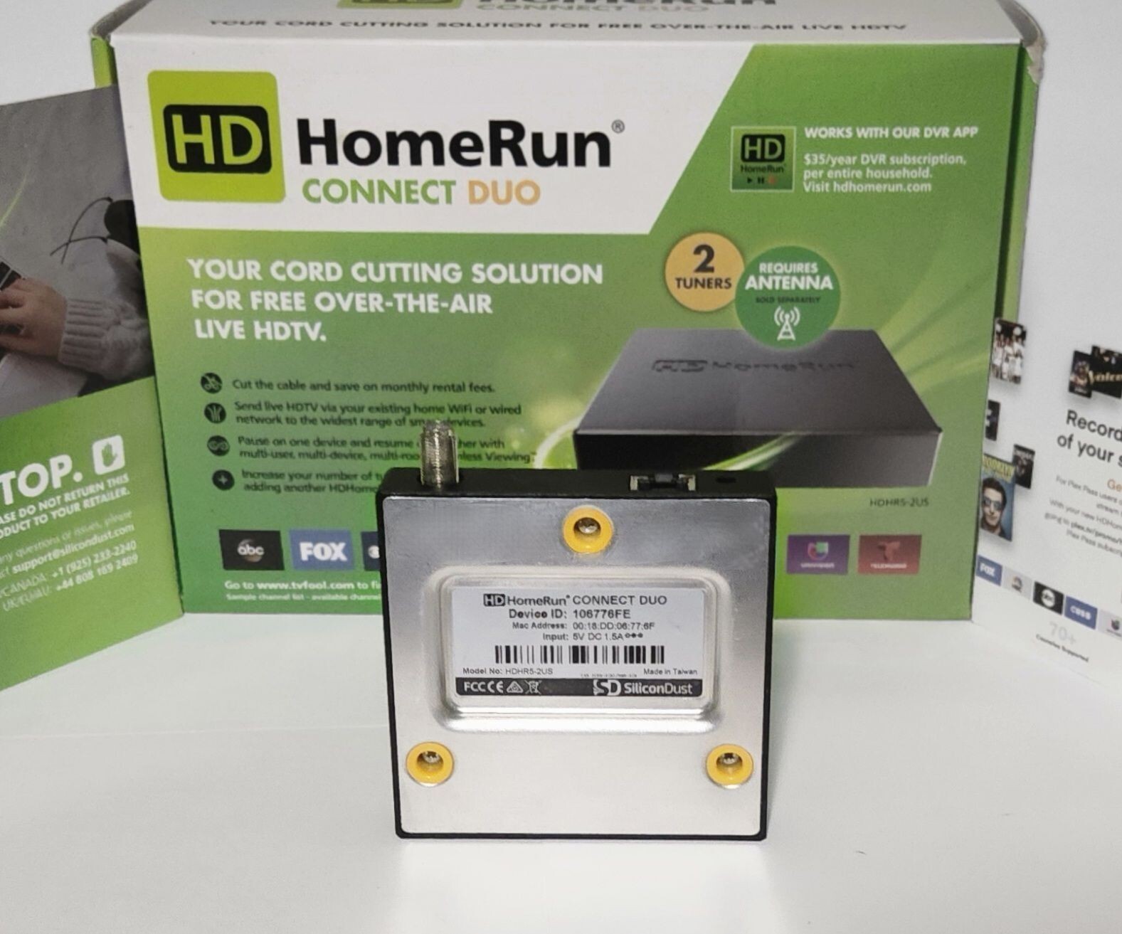 Silicondust HDHR5-2US HDHomeRun CONNECT DUO Tuner for sale online | eBay