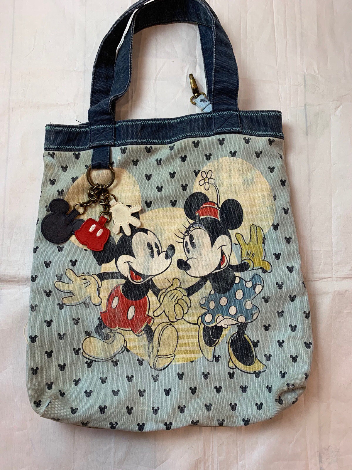 Disney Loungefly Mickey And Minnie Mouse Tote Bag. Pr… - Gem