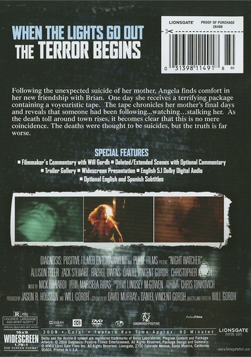 Night Watcher (DVD, 2009) Robert Petrarca, Rachel Owens, Kelly ...