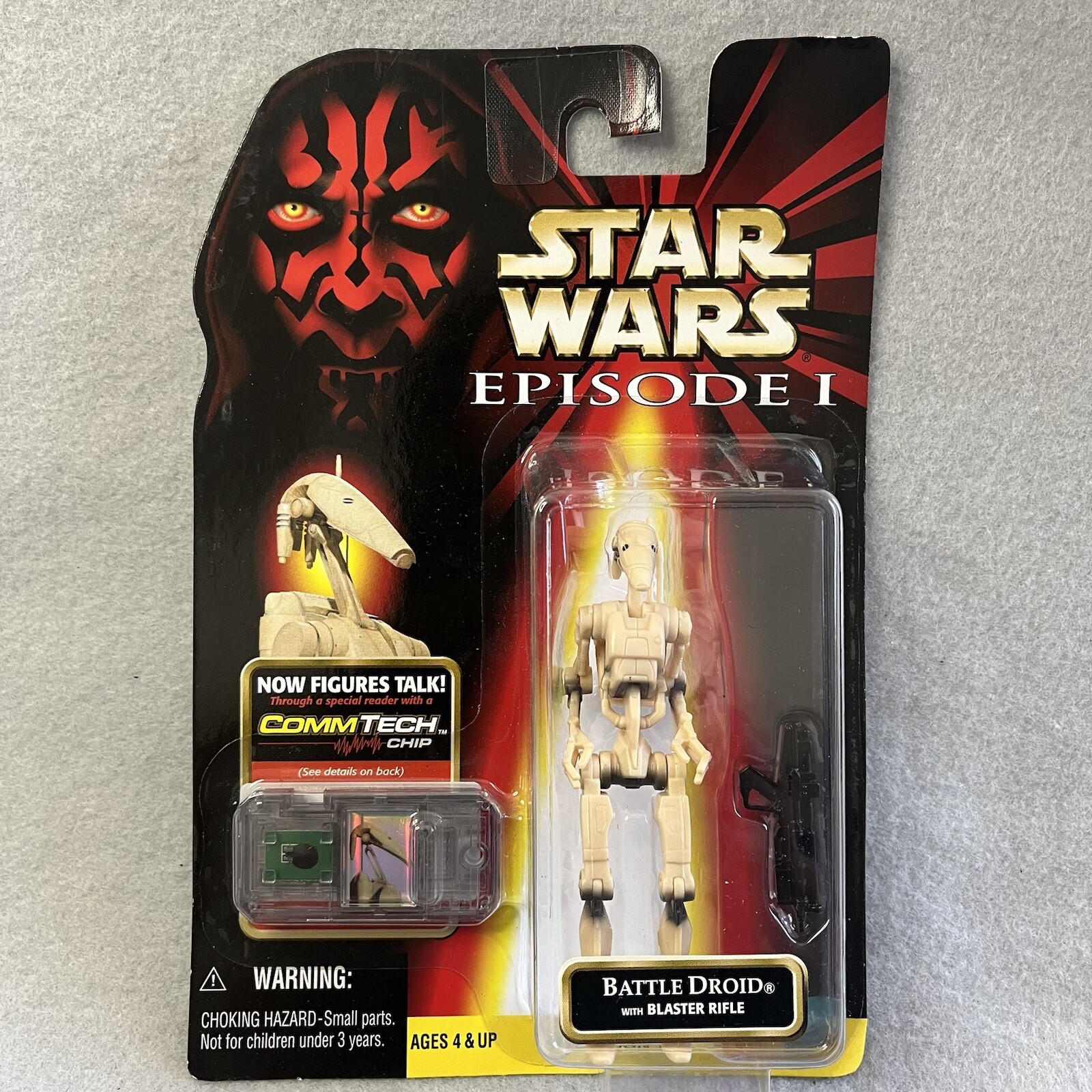 Hasbro Star Wars Episode 1 B1 Battle Droid with Blaster Rifle 1998 ...