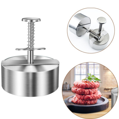 Hamburger Meat Beef Press Stainless Steel Detachable BBQ Patty Maker ...