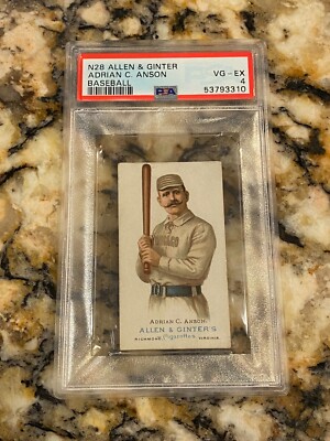 Allen & Ginter Baseball 1887 -88 N28 Adrian Cap Anson PSA 4 Freshly ...
