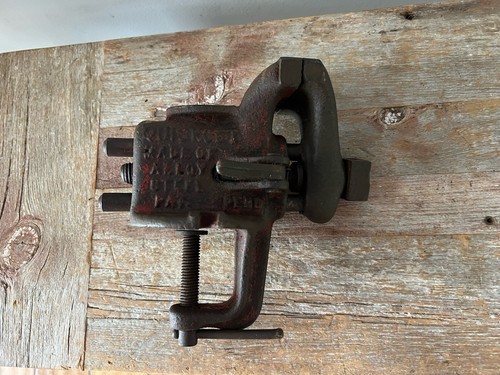 Vintage Grand Quickcet 3” Anvil Vise w/ Bench Clamp Cast Iron Quick ...