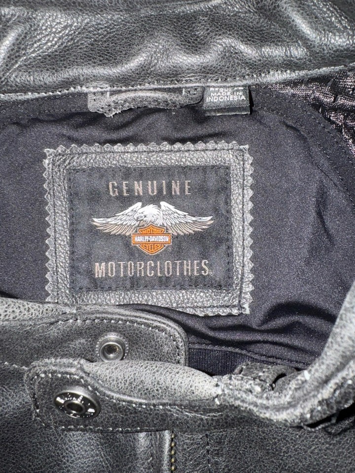 Harley Davidson Men's H-D Triple Vent Passing Link II Leather Biker ...