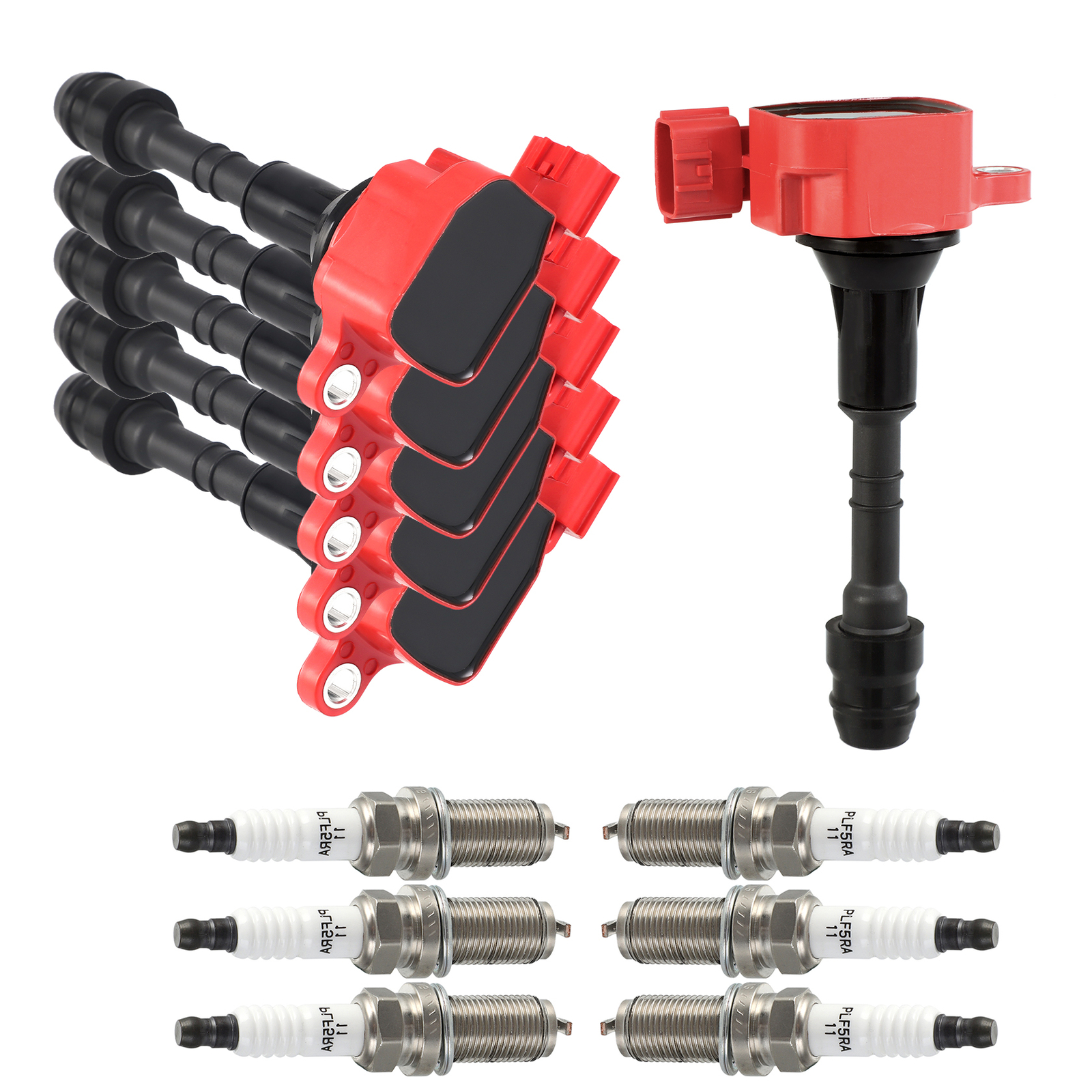 6 Ignition Bobina & Platinum Spark Plug For 05-2011 Nissan Frontier ...
