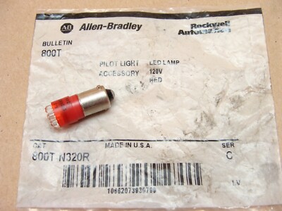 NEW A-B Allen Bradley LED bulb 800T-N320R pilot light 120V made in USA ...