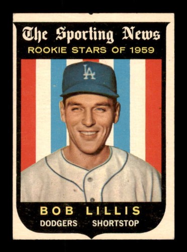 1959 Topps #133 Bob Lillis VGEX RC Rookie Dodgers 247638 | eBay