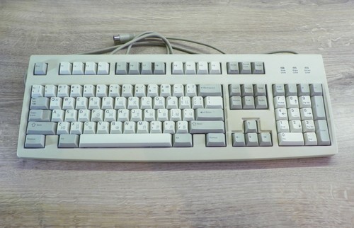 Vintage Rare 90s. White Keyboard CHERRY RS-6000 English/Cyrillic D ...