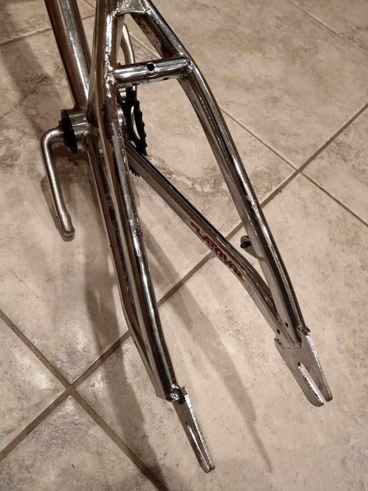 GT Dyno Blaze Freestyle Race 90s Mid School Retro Chrome BMX Frame | eBay