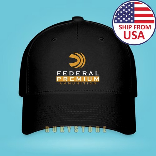 Federal Ammunition Guns Firearms Black Hat Baseball Cap Size S/M and L ...