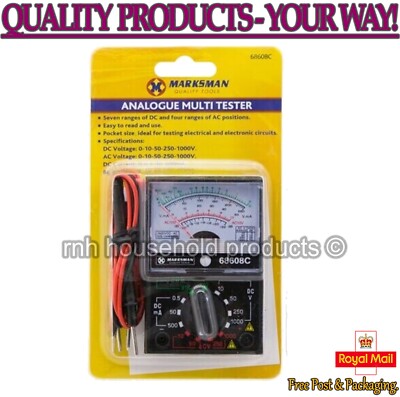 Marksman Analogue Multi Tester Meter Read Electrical Circuit | eBay UK
