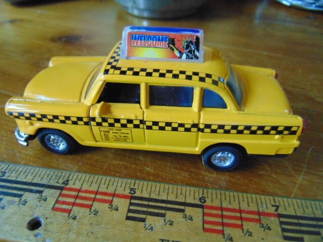 Older JL Checker cab- die cast- doors open- Made in China | eBay