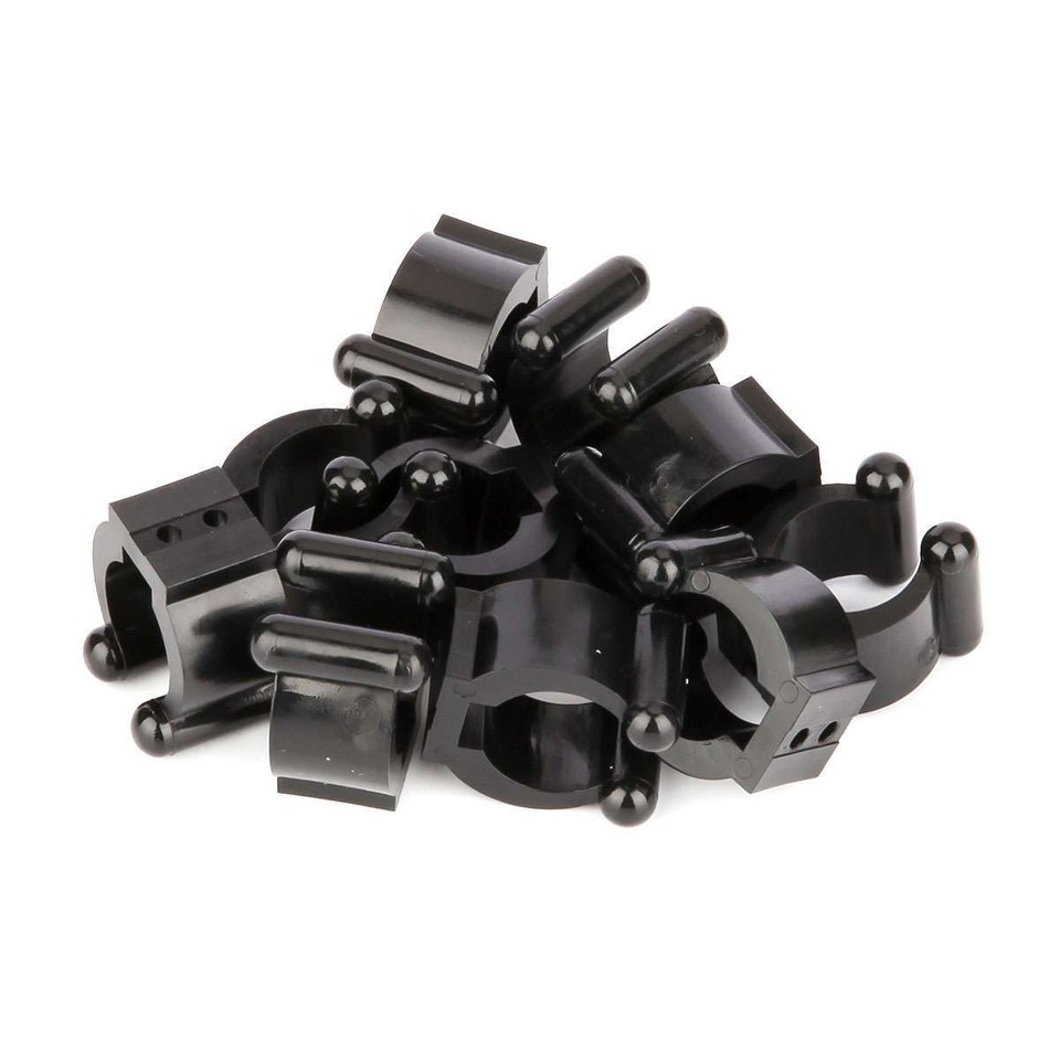 10/20/40/100 Wall Mounted Fishing Rod Storage Clips Clamps Holder Rack ...