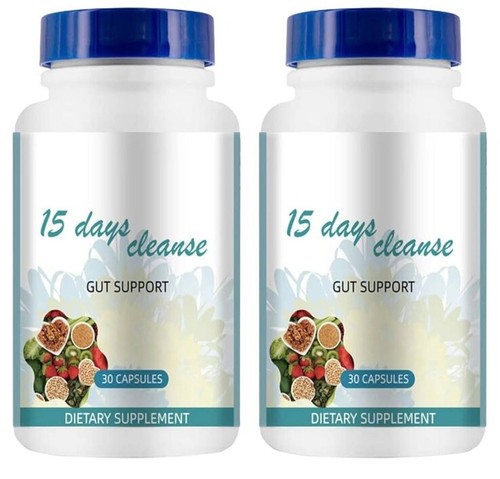 2 Pack 15-Day Cleanse - Gut Colon Support Caffeine-Free Advanced ...