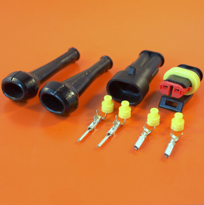 AMP 2 Way Superseal Electrical Waterproof Connector With Boots - 0.5-1 ...