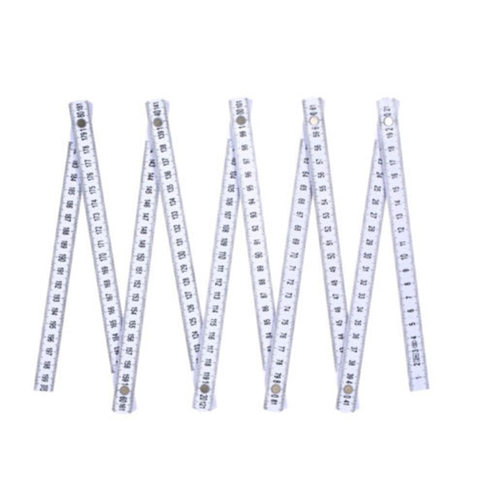 For Carpenter Measuring Tool Foldable Ruler 2 Meters Slide Easy to Use ...