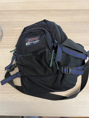 Vintage Jansport Waist pack Backpack Shoulder Bag Made USA Retro Purple ...