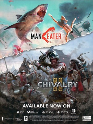 2021 MAN EATER CHIVALRY II FOR XBOX PS5 PRINT AD | eBay