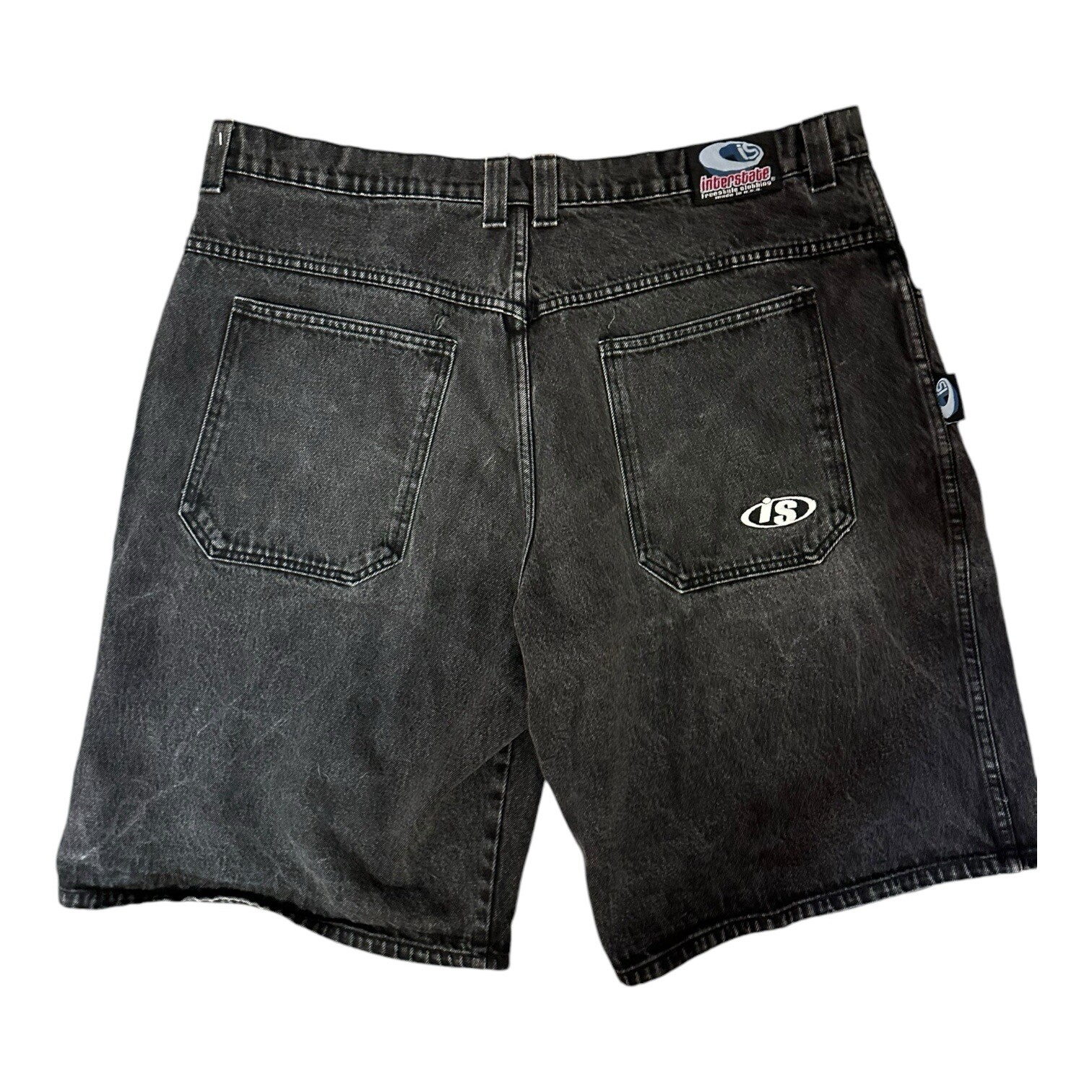 Vintage 90s y2k Baggy Interstate Jorts Size 42 Embroi… - Gem