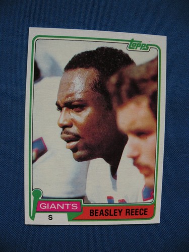 1981 Topps Beasley Reece N.Y. Giants card #504 NFL football $1 S&H | eBay