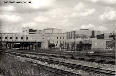 B&O Railroad Train Station Depot Akron, Ohio OH Postcard | eBay