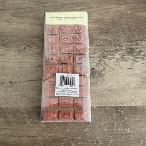 Recollections Wood Mounted Rubber Stamp set 27 Pieces NIB | eBay