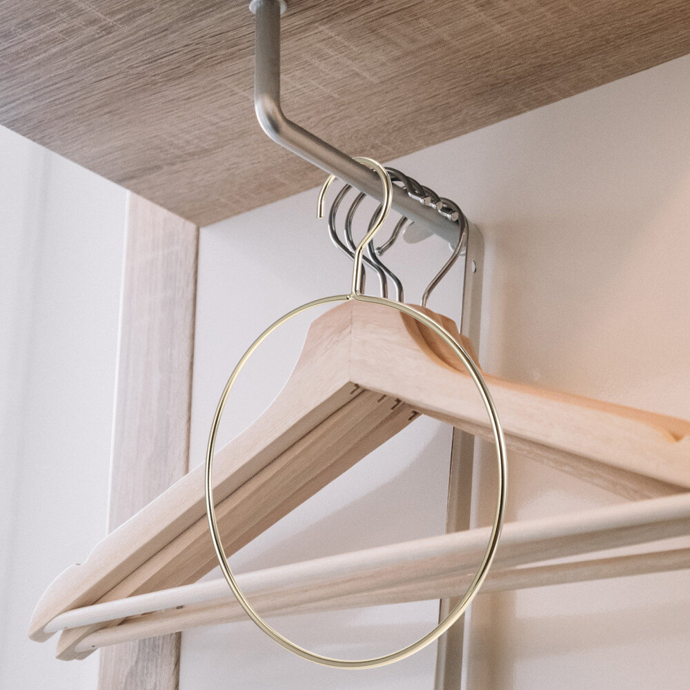 5 pcs hangers for laundry racks clothes racks hanging shelf connecting ...