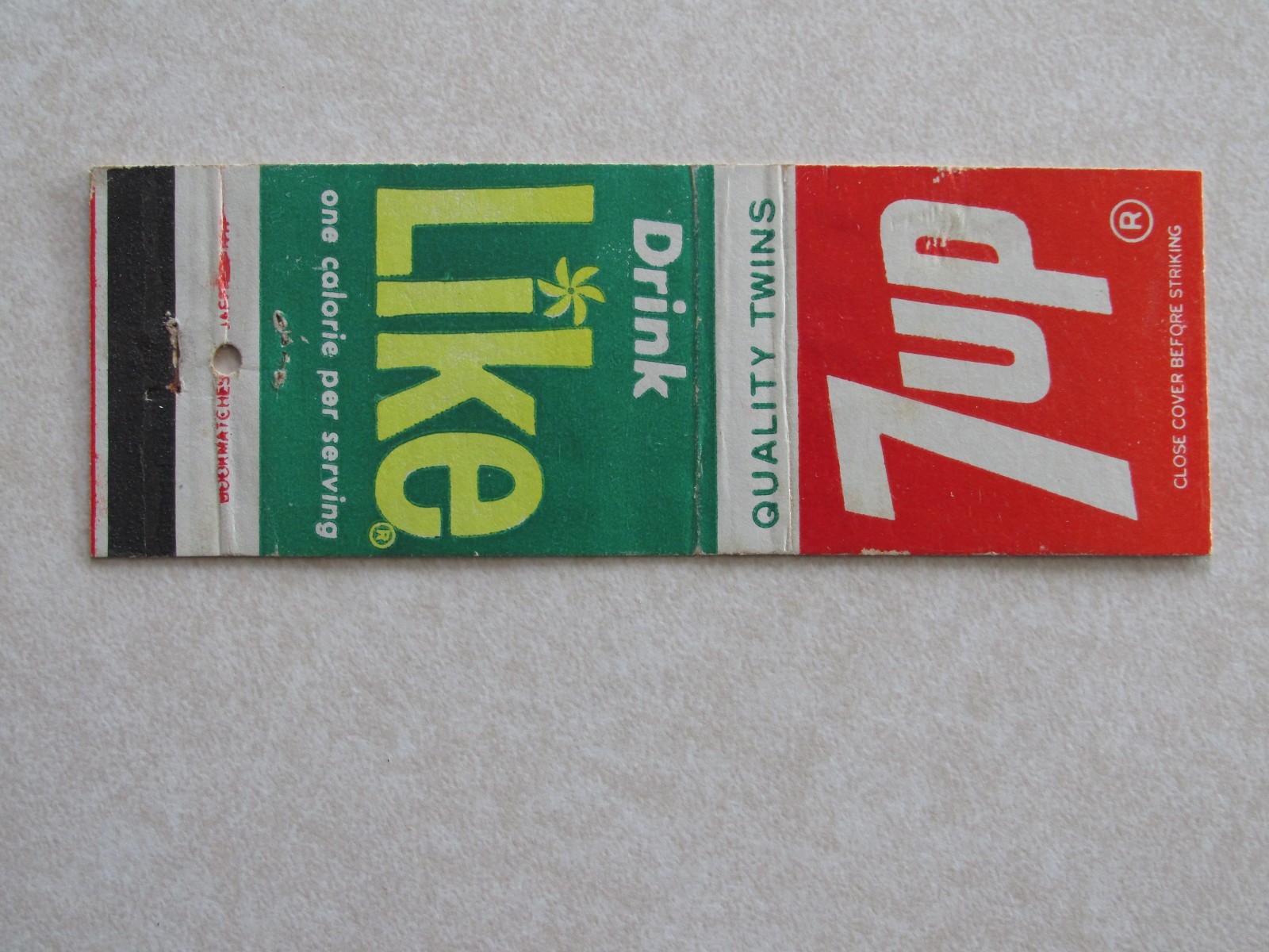 f218 matchbook cover Soda Pop 7 up 7up drink Like quality twins | eBay