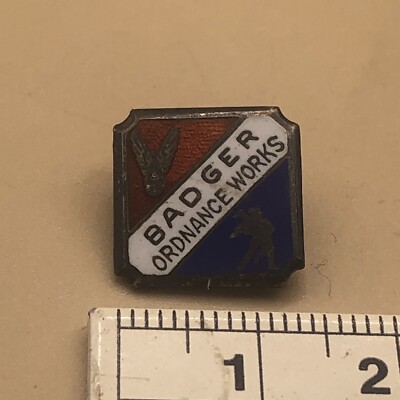 Vintage WWII US Homefront Badger Ordnance Works Wisconsin Sterling ...