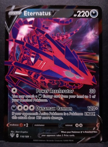 Eternatus V 116/189 Darkness Ablaze Pokémon Pokemon Card English Near ...