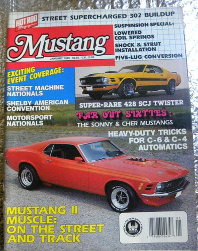 Hot Rod Magazine MUSTANG January 1989 Street Supercharged 302 Build up ...
