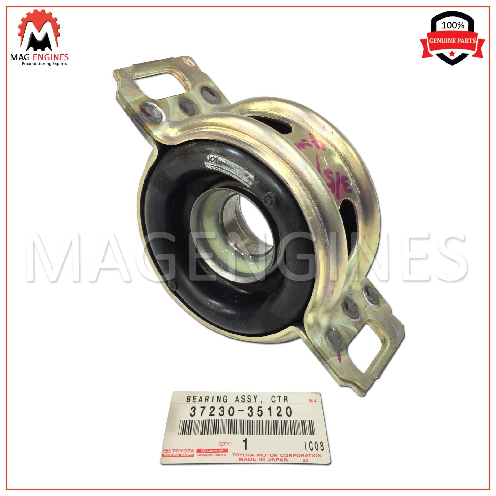 37230-35120 GENUINE OEM DRIVE SHAFT CENTER SUPPORT BEARING T100 TUNDRA ...