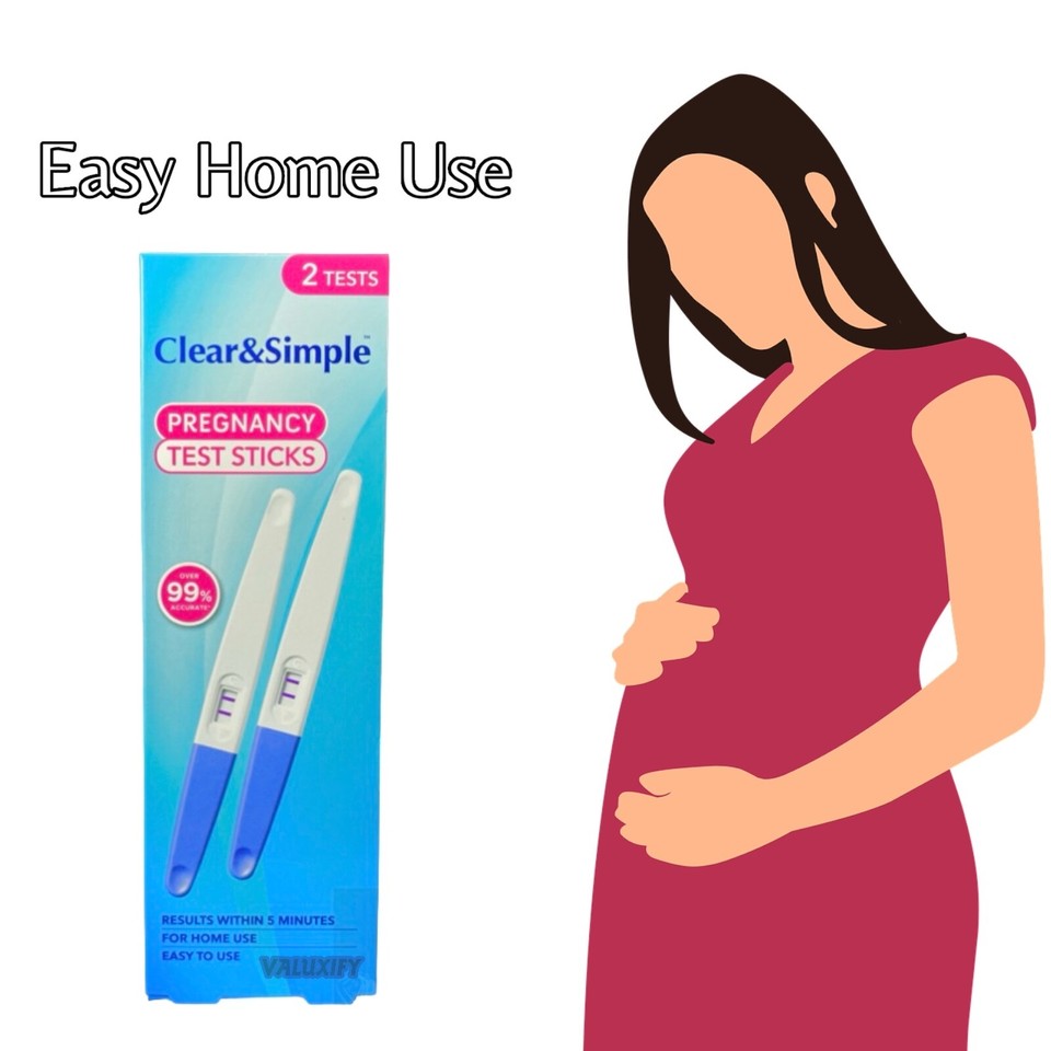 2 x Pregnancy Test Sticks Early Family Planning Early Urine Over 99% ...