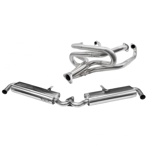 BUGPACK Stainless Steel 1-5/8" Merged Racing Exhaust Header W/Dual ...