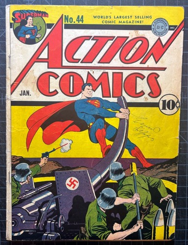Action Comics #44 (DC, 1941) Classic Nazi cover | eBay