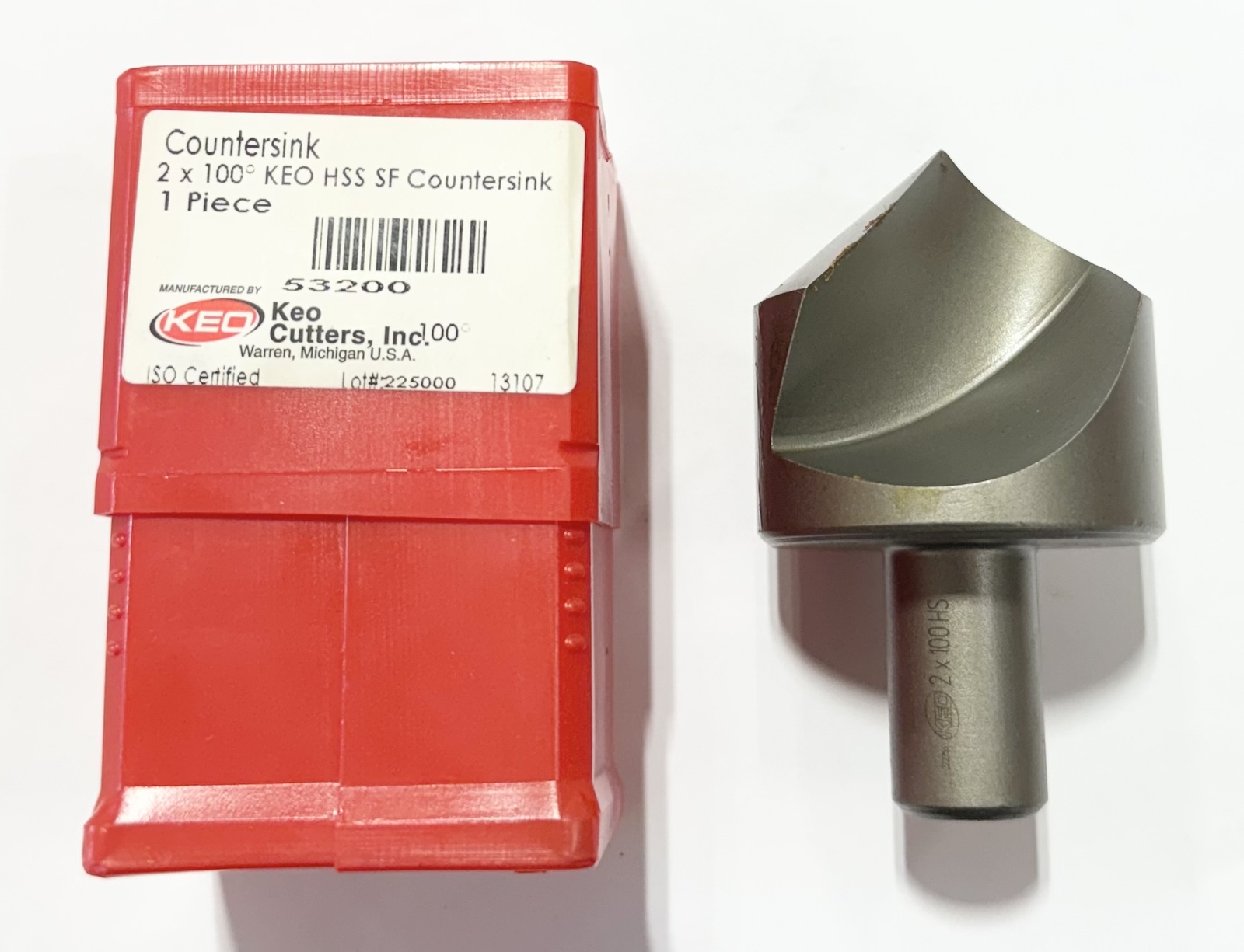 KEO 2" x 100° HSS Countersink Single Flute 3/4" Shank USA Made | eBay