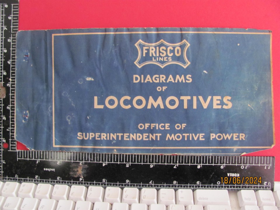 FRISCO LINES SL-SF RAILROAD DIESEL LOCOMOTIVES #600 - 601 BLUEPRINT ...