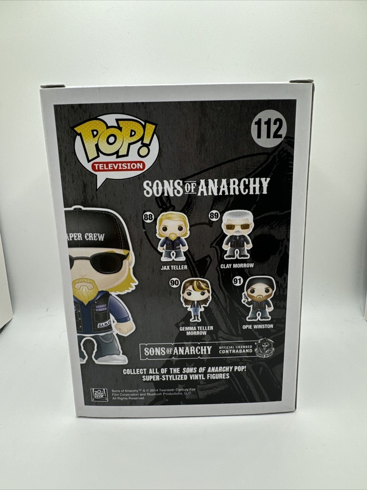 Funko Pop! SOA Jax Teller (w/ Hat) #112 SDCC 2014 LE Signed Charlie ...