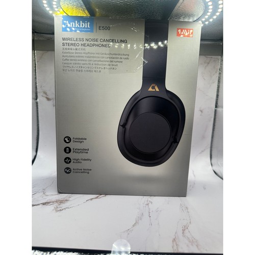 Ankbit E500 Wireless Noise Cancelling Stereo Headphones Foldable Design ...