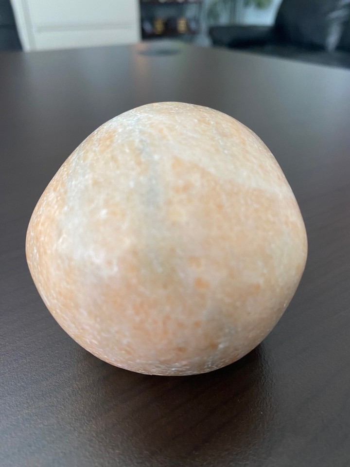 US SELLER SUNSTONE High Detailed Hand Carved Crystal Quartz skull 3 ...