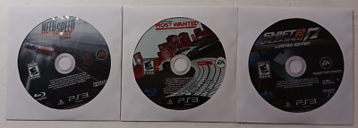 3 PS3 Games Disc Only - NFS Rivals, NFS Most Wanted and Shift 2 ...