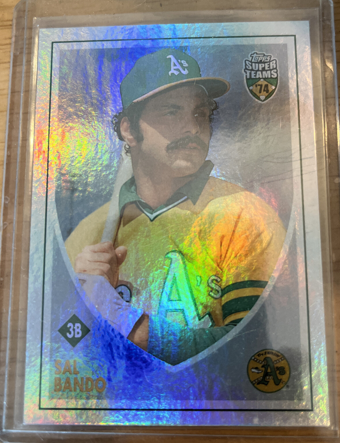 2002 Topps Super Teams Retrofractor Sal Bando 1093/1974 Card Athletics ...