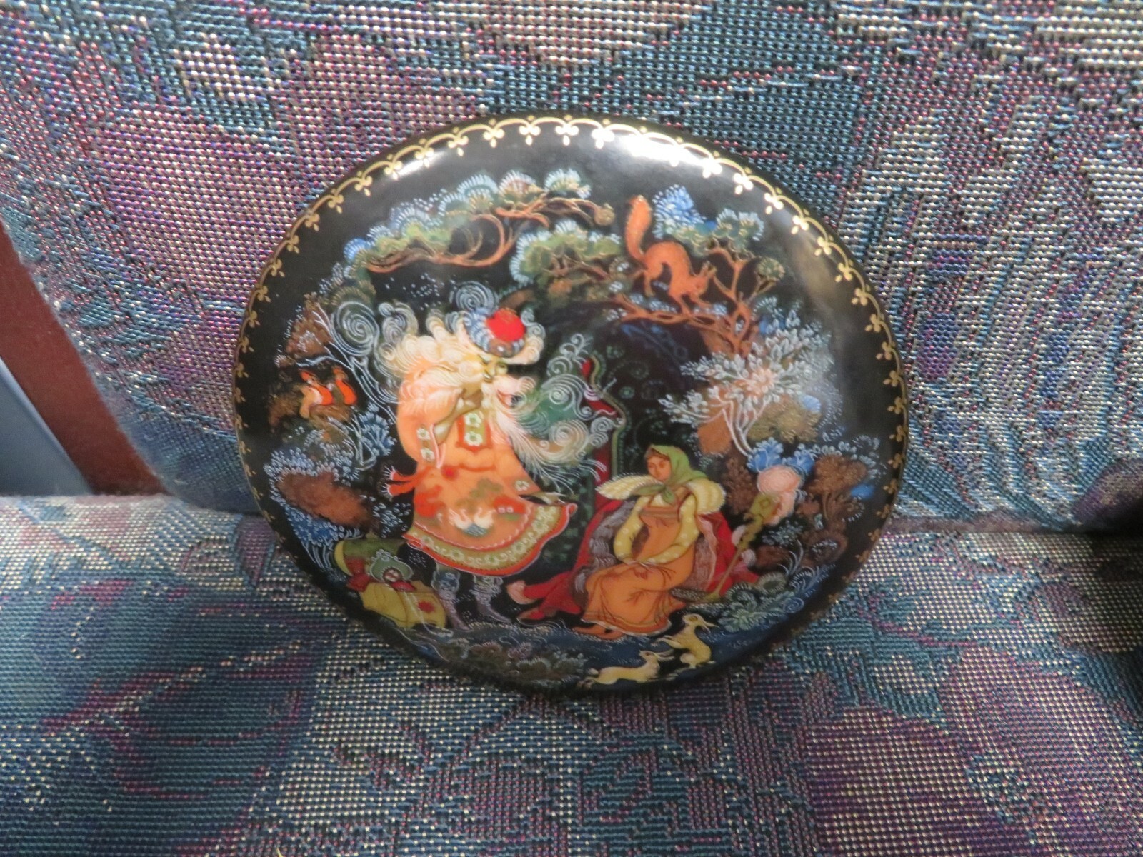 Vintage Palech Porcelain Trinket box, Russian Art of stunning detail ...