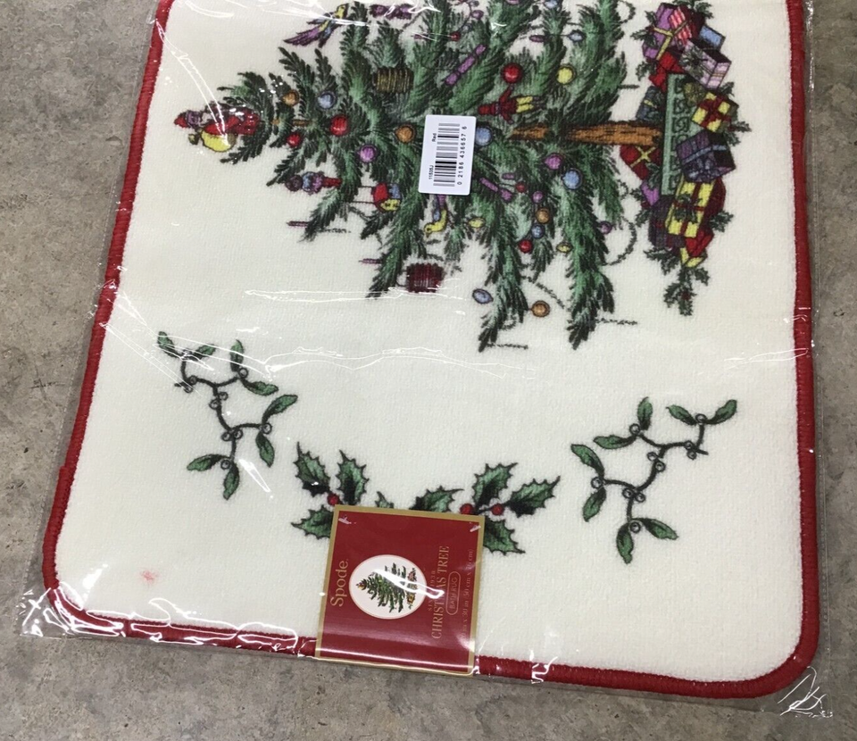 Spode Christmas Tree 20in x 30in Bath Rug | eBay