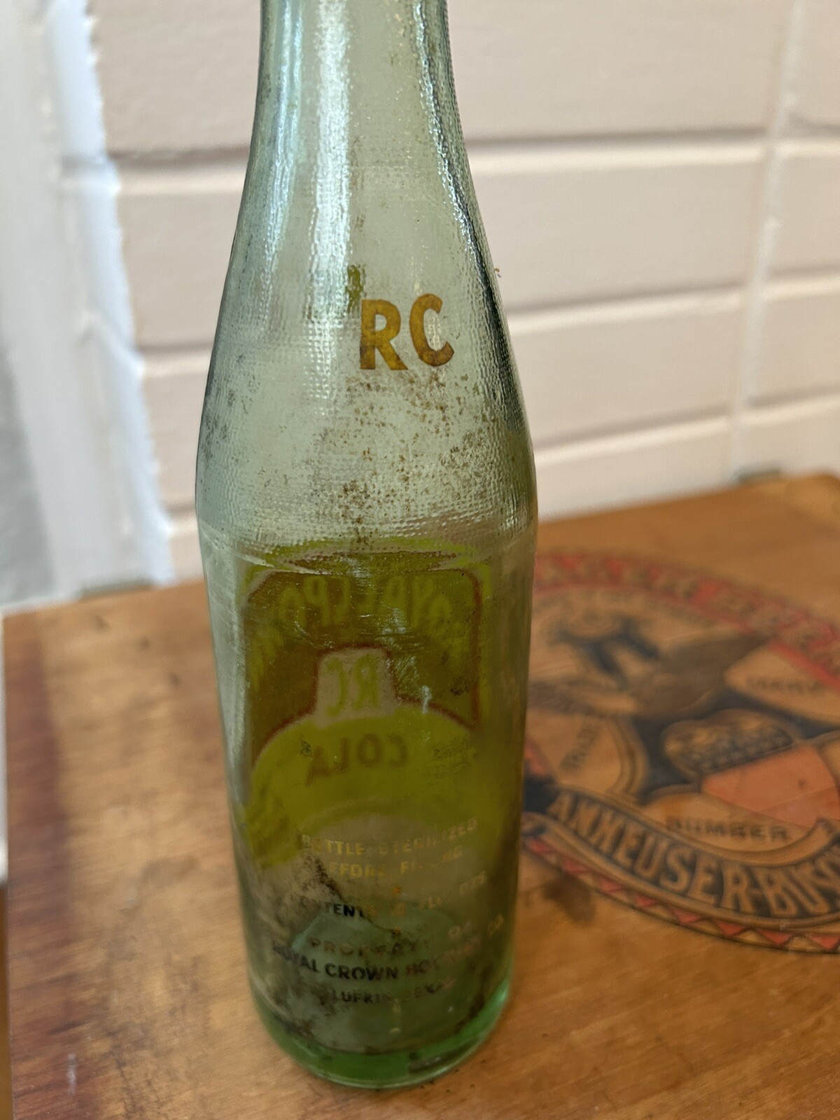 ROYAL CROWN RC COLA GLASS SODA BOTTLE LUKIN TX | eBay