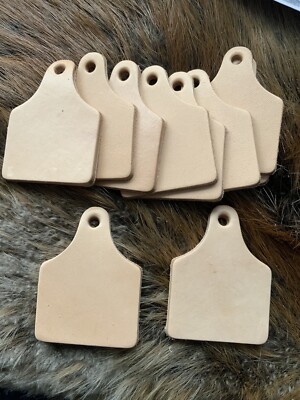 leather cow tag key fob blanks, 8 Ounce Veg Tan, Tooling Leather, Packs ...