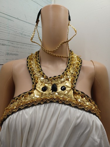 Halloween Divine Goddess Adult Costume Cleopatra Sz L | eBay