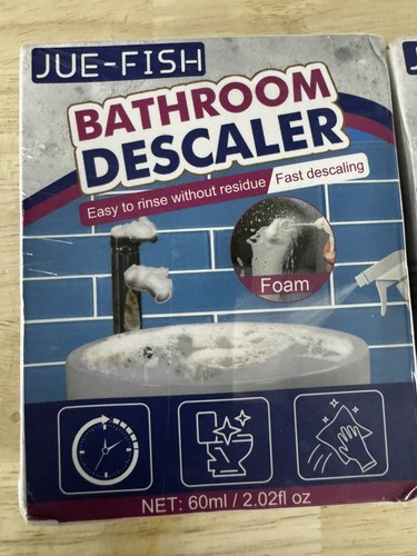 Jue Fish Bathroom Descaler Stubborn Stains Cleaner Spray NEW 2.02 OZ *2 ...