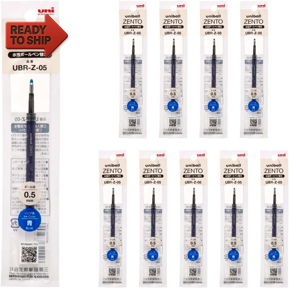 Uniball ZENTO Water-Based Ink Refill UBR-Z-05, 0.5Mm Fine Point, Blue ...